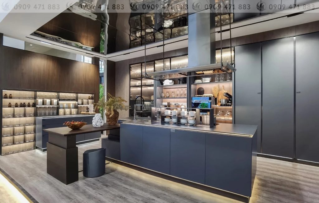 Grigio series - Grey modern simple style stainless steel kitchen ...
