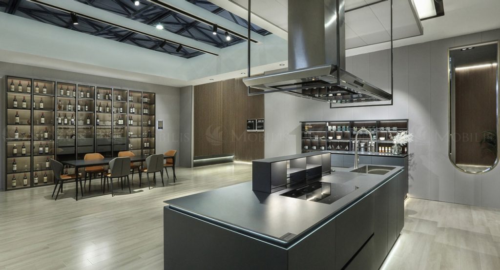 Grigio series - Grey modern simple style stainless steel kitchen ...