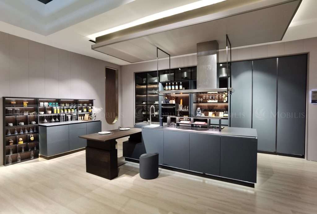 Grigio series - Grey modern simple style stainless steel kitchen ...