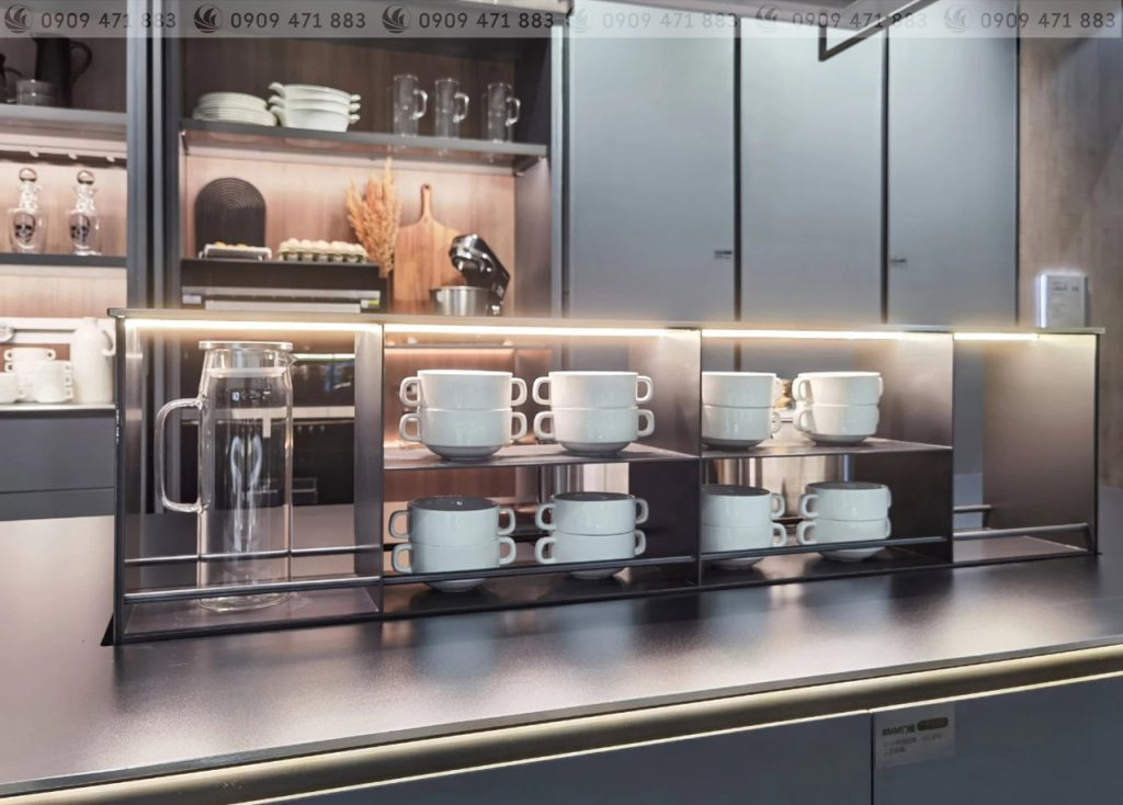 Grigio series - Grey modern simple style stainless steel kitchen ...